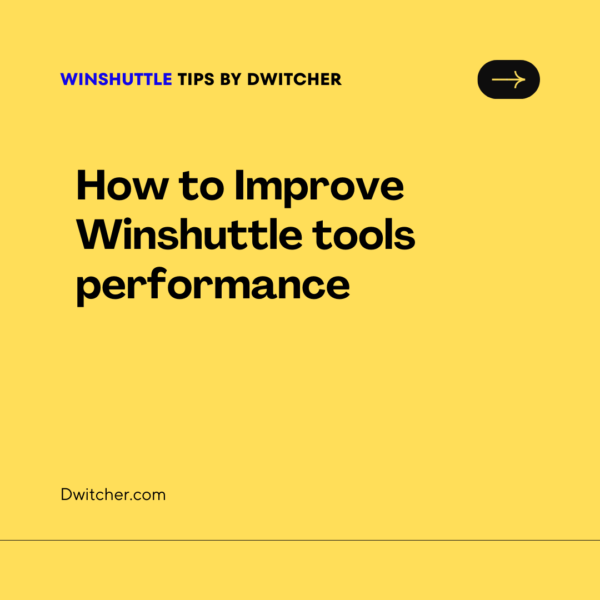 How to Improve Winshuttle tools performance – Dwitcher Technology
